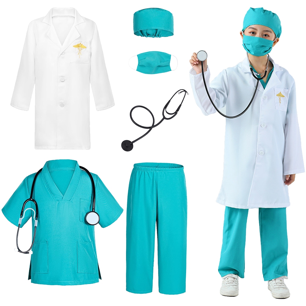 Doctor Career Guidance Costume for Kids Boys Girls Halloween Birthday ...