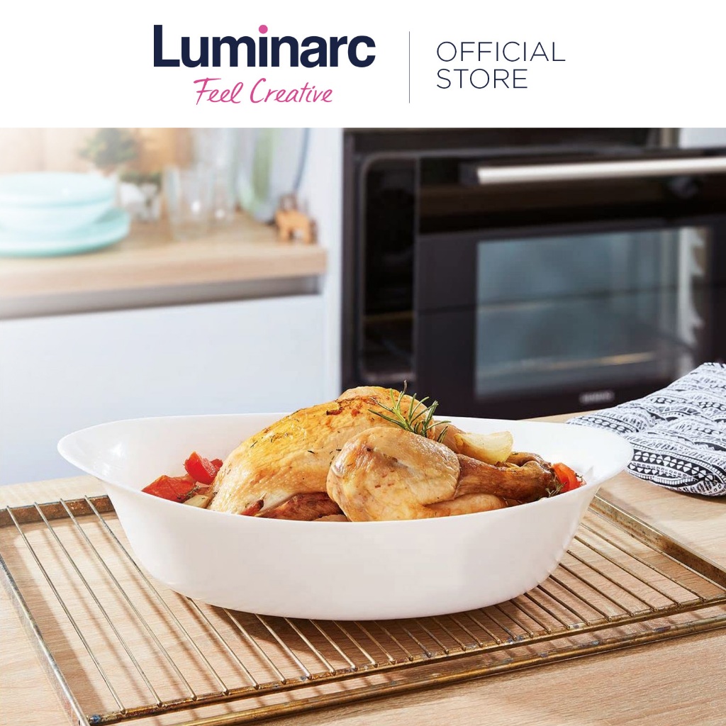 Luminarc P0887 21x13cm Smart Cuisine Carine White Oval Dish FLUS454 ...