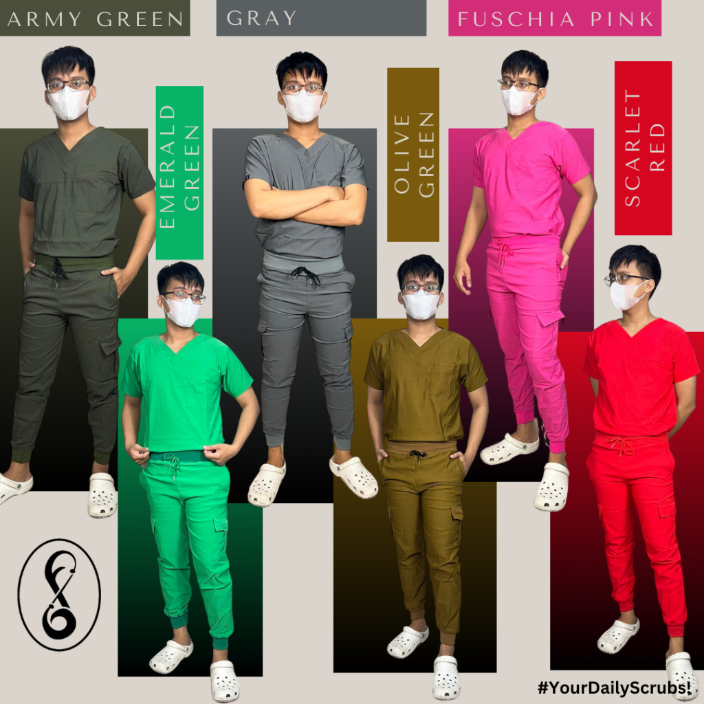 Mens Premium Bodycon Ribbed Scrub Suit | Shopee Philippines