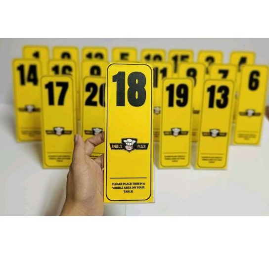 customized personalized acrylic table number standee sold per set ...