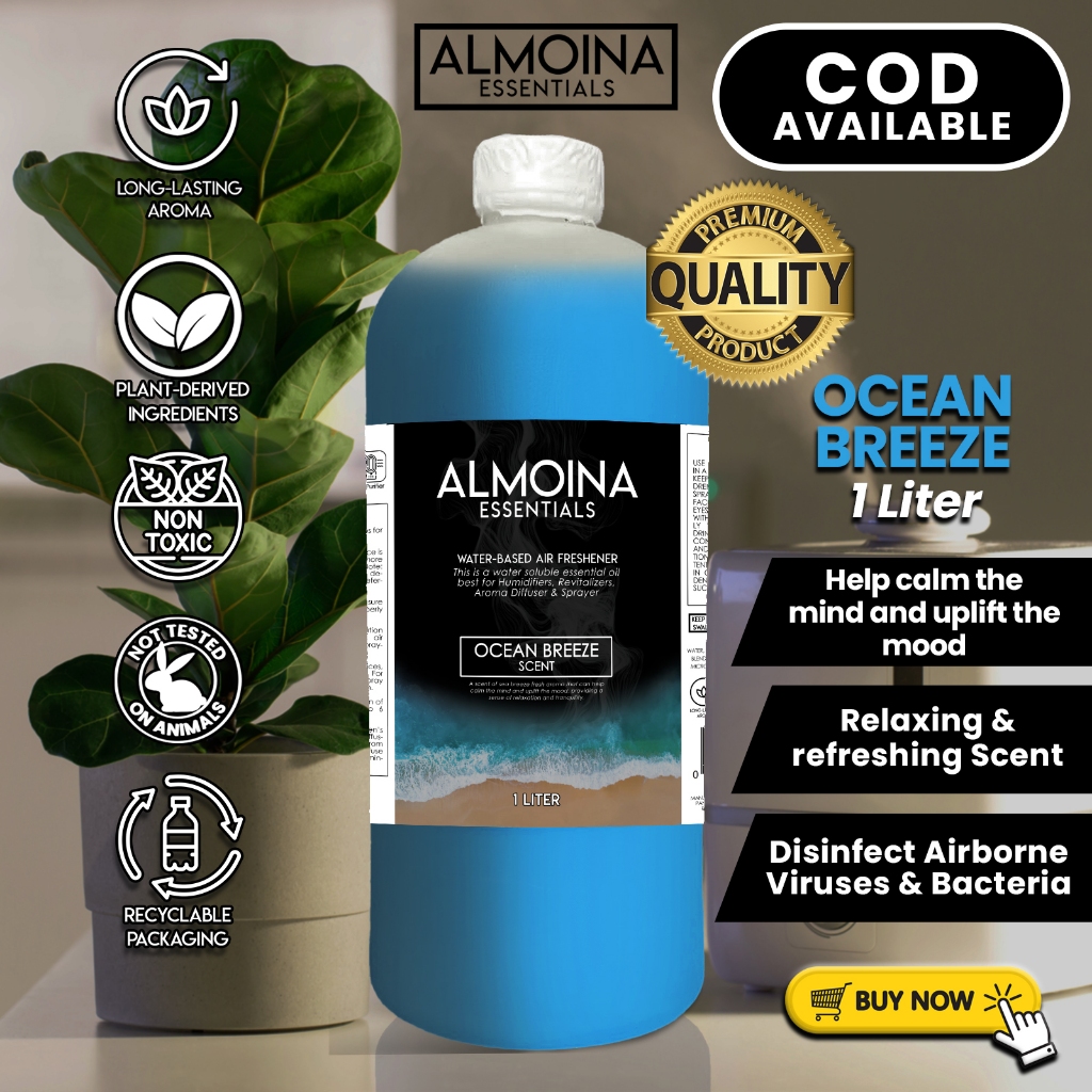 Ocean Sea Breeze 1Liter Premium Soluble Essential Oil Disinfectant for ...