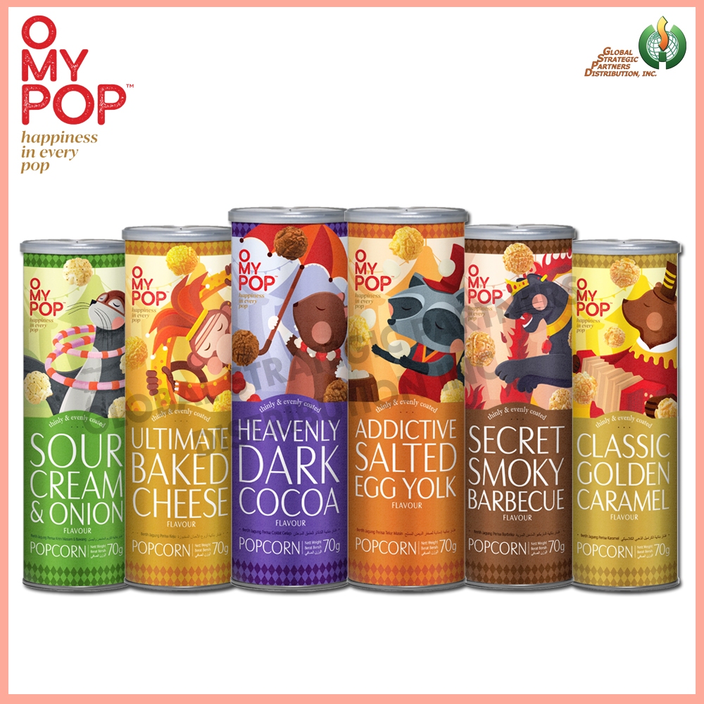 OmyPop Flavored Popcorn 70grams | Shopee Philippines