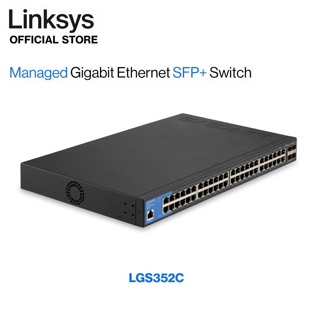 Linksys Business 48-Port Managed Gigabit Ethernet Switch With 4 10 Gb ...