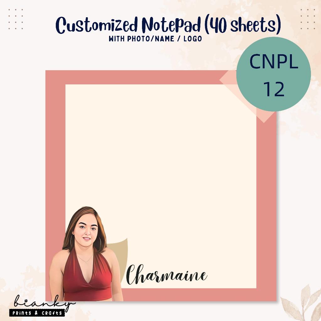 Customized Notepad Memo Pad (40sheets) | Shopee Philippines