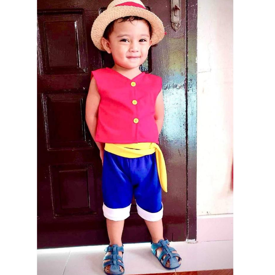 One Piece Monkey D Luffy Costume for baby and toddler up to 12 years ...