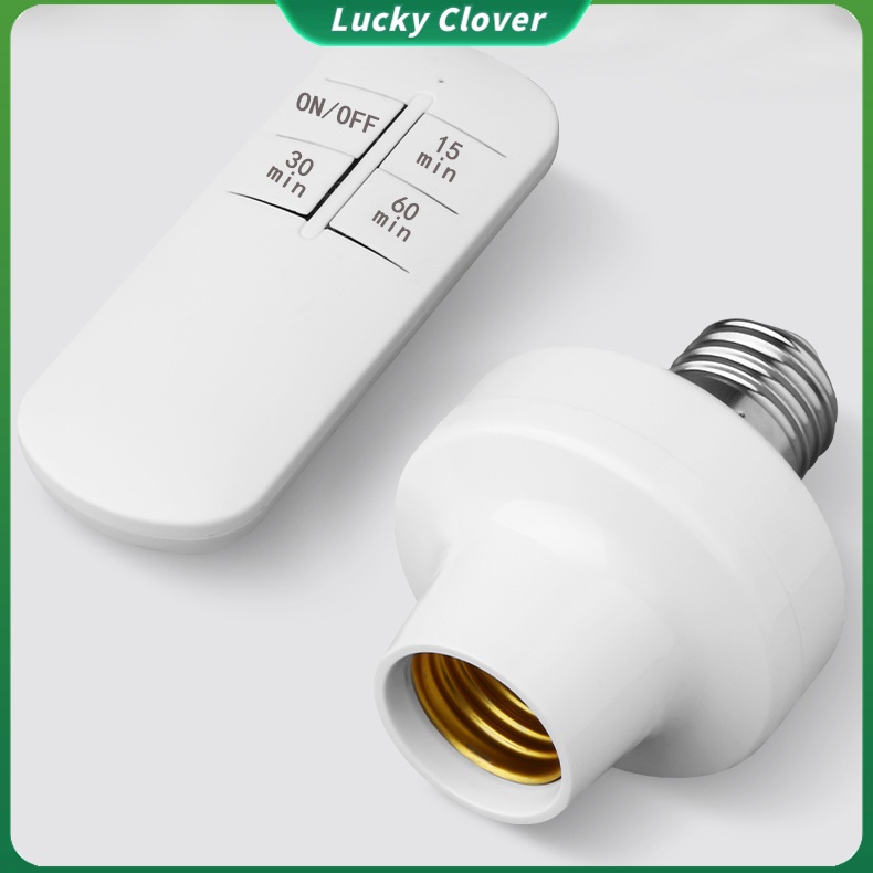E27 Screw Wireless Remote Control Light Lamp Bulb Holder 220V Socket ...