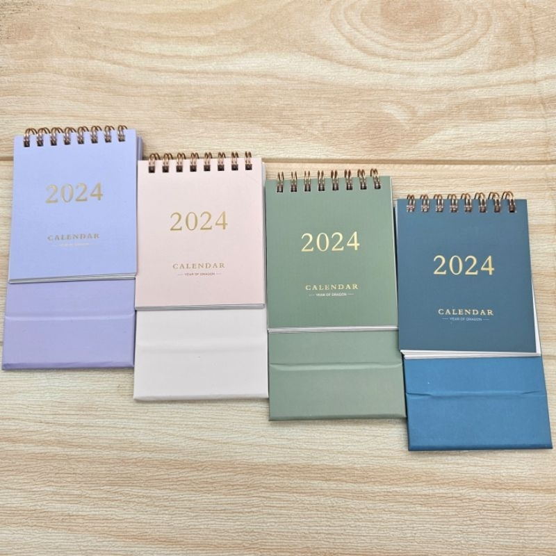 Creative Mini 2024 Calendar Portable Cute Desktop Small Desk Calendar ...