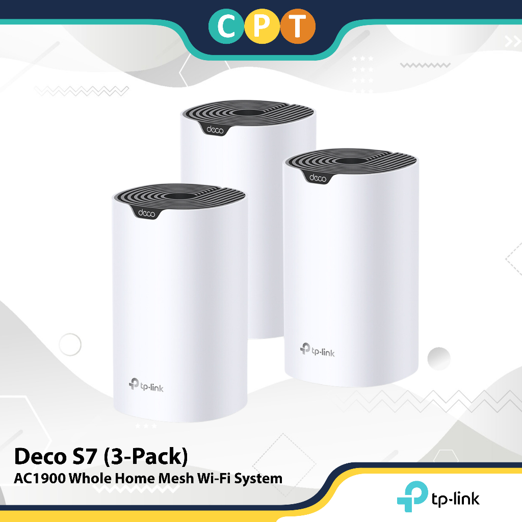TP-Link Deco S7 AC1900 Whole Home Mesh Wi-Fi System (3-Pack) | Shopee ...