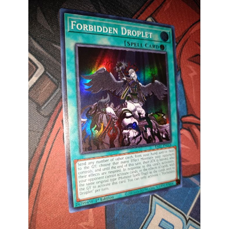 Forbidden Droplet (RA01-Super Rare) 1st Edition Yu-Gi-Oh! TCG | Shopee ...