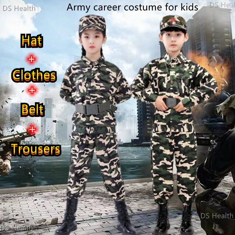 Army Costume For Kids Boy Career Costume For Kids Girls Policeman ...