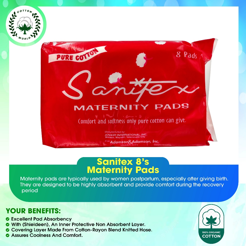 Sanitex Maternity Pads 8 pads | Shopee Philippines