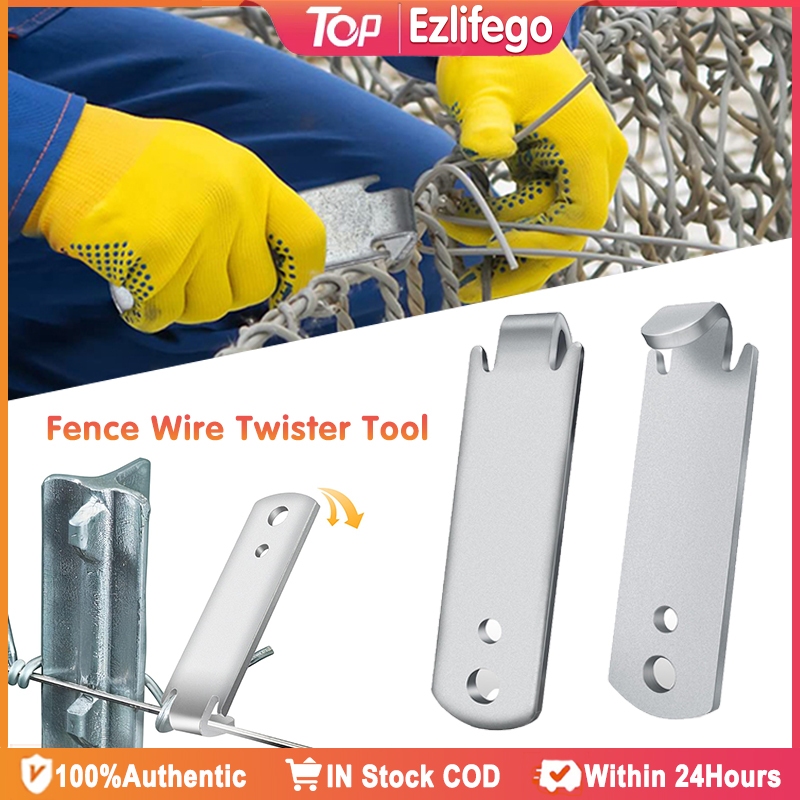 Fence Wire Twister Tool T Post Clips Fence Wire Tensioning Tool for ...