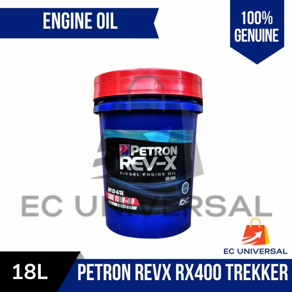 Petron Rev-X RX400 Premium Multi-Grade Engine Oil 18L Liters Pail | EC ...