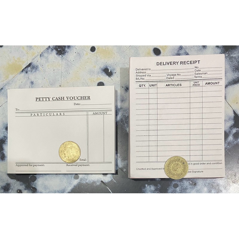 1 ream Delivery receipt small and Petty cash (10pads) resibo (description below) | Shopee ...