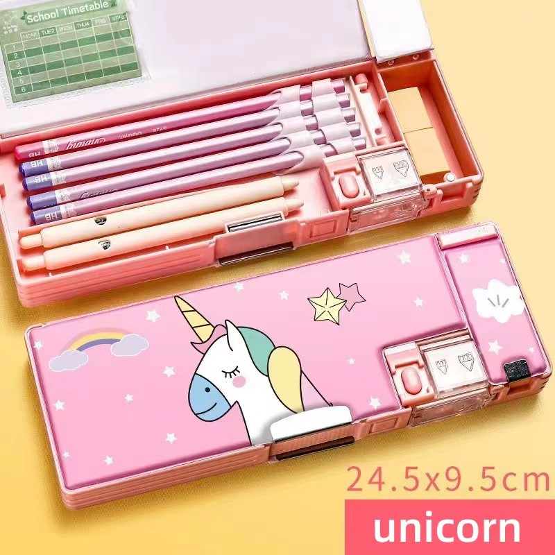 pencil box cartoon pencil box pencil storage multifunctional stationery ...