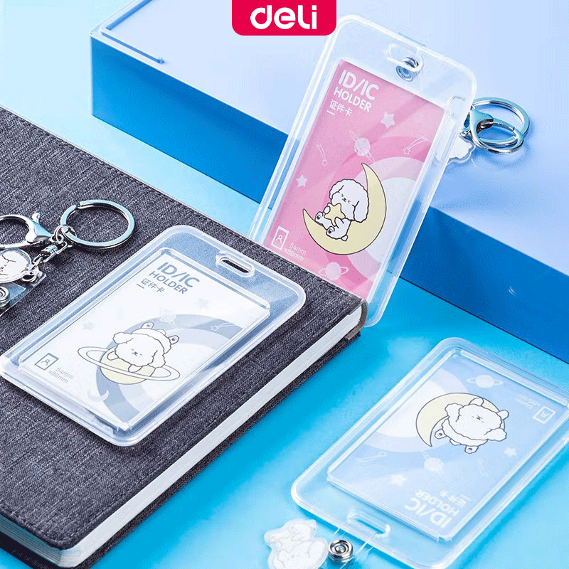 Deli 64805 Vertical Certificate Card Name Badge/Lanyard 112x70mm ...