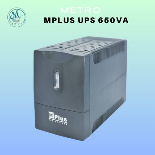 MPLUS UPS 650VA BACKUP POWER SUPPLY | Shopee Philippines