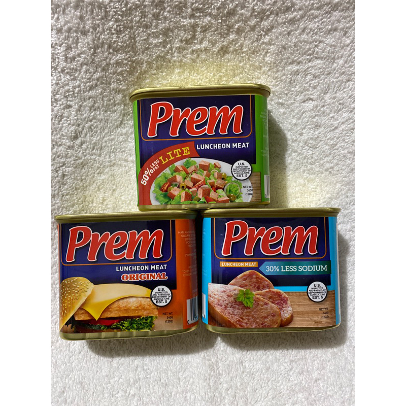 Prem Lite/Less Sodium/Original Luncheon Meat 340g | Shopee Philippines