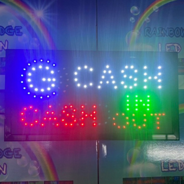 RAINBOW BRIDGE LED SIGNAGE G-CASH CASH IN OUT (2024 New-Small-Large) # ...