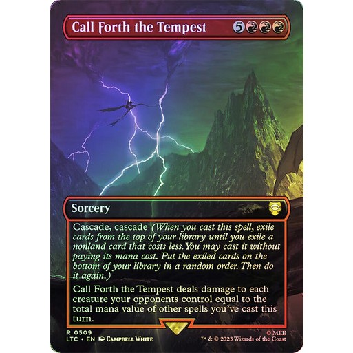 Call Forth the Tempest - The Lord of the Rings Commander (LTC) | Shopee ...