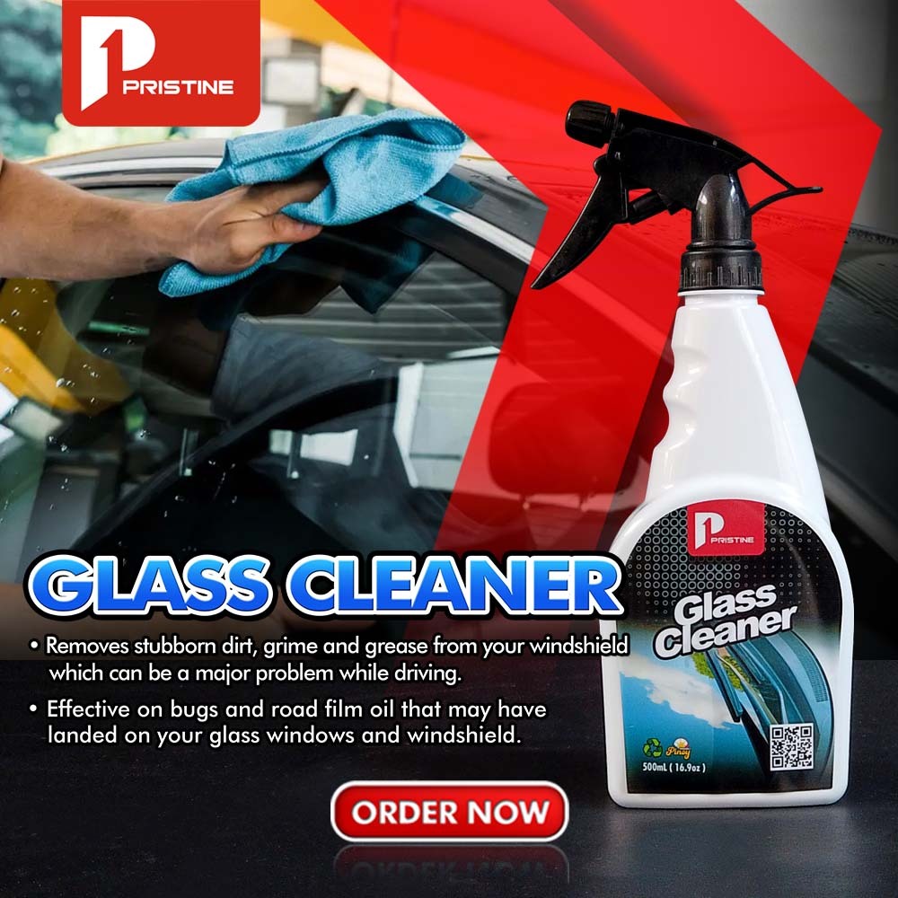 Pristine Glass Cleaner Removes stubborn dirt | Shopee Philippines