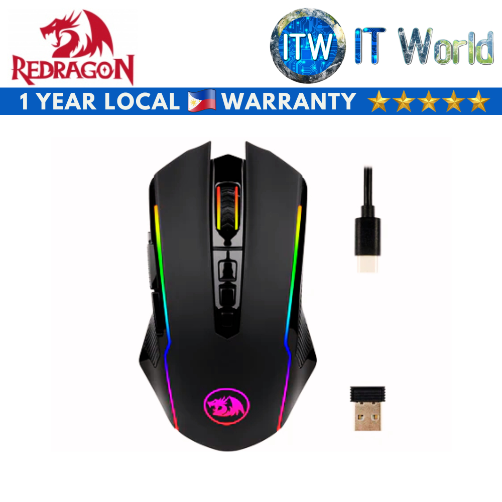 Redragon Ranger Lite M910-KS 9-programmable buttons Wired/Wireless Dual ...
