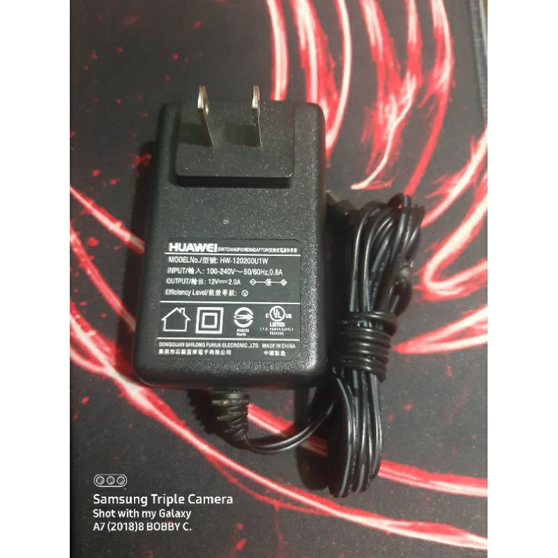 ORIGINAL HUAWEI ADAPTOR 12V 2AMP FOR MODEM, WIFI, ROUTER used | Shopee ...