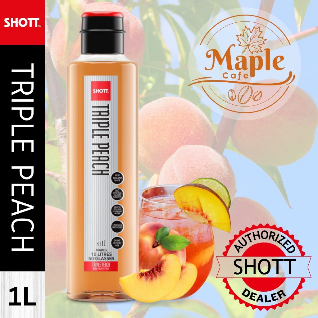 Shott Triple Peach Syrup 1 Liter Beverages Flavoring | Shopee Philippines