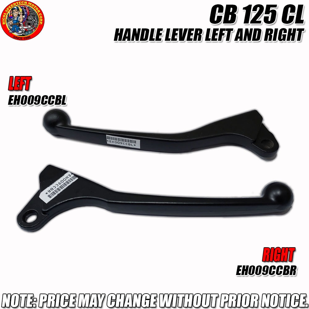CB125CL HANDLE LEVER LH&RH (EH009CCBL , EH009CCBR) | Shopee Philippines