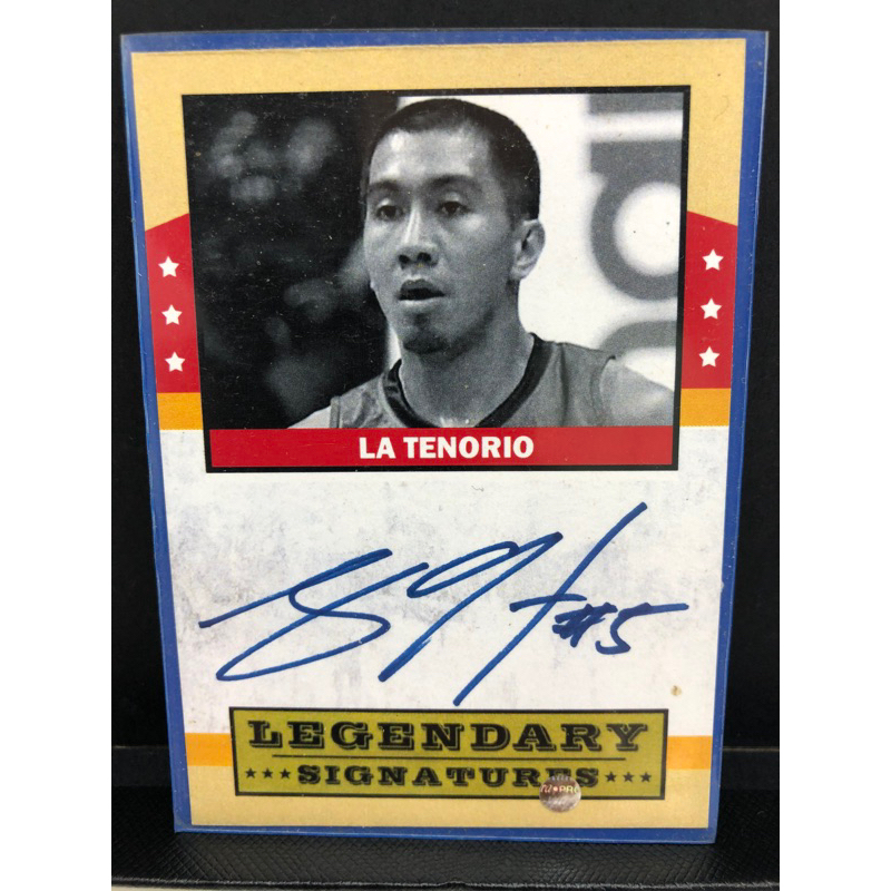 RARE! LA TENORIO "In-Person AUTOGRAPH" Legendary PBA Signatures Card ...