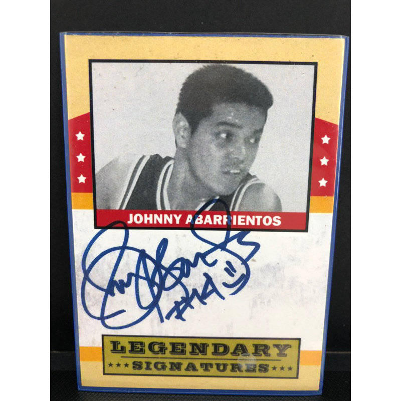 JOHNNY ABARRIENTOS "In-Person AUTOGRAPH" Legendary PBA Signatures Card ...