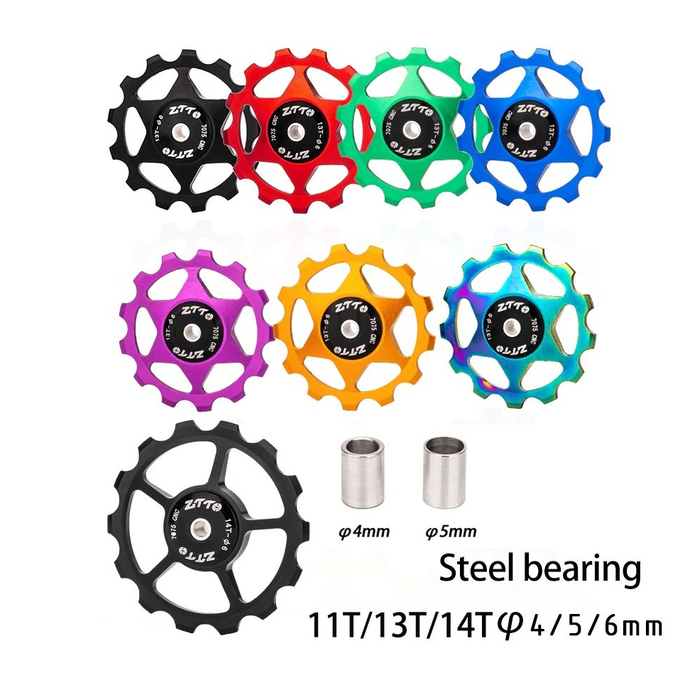 【Topway】INSPEED CNC 11/13T Bike Pulley Bearing Rear Derailleur Jockey Wheel Guide Roller Idler 4 ...