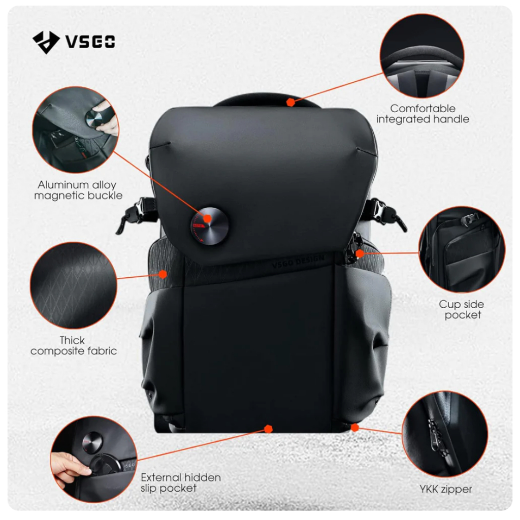 VSGO V-BP01 Eye-Snipe Camera Backpack Black 20L | Shopee Philippines