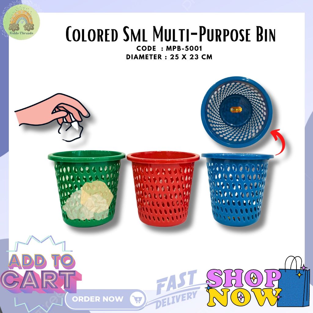 Mpb 5001 Colored Sml Multi Purpose Binmpb 5002 Colored Med Multi Purpose Binmpb 5003 Colored 