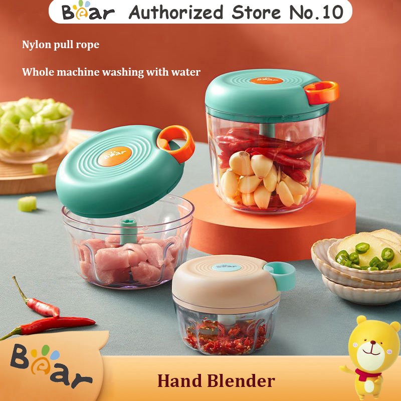 Bear Manual Garlic Tamper Multi-Purpose Food Chopper Blender Meat ...