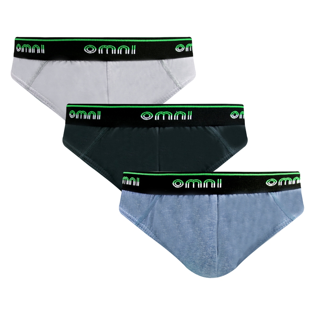 OMNI By SO-EN Men's 3in1 Verdant Collection Cotton Hipster Outside ...