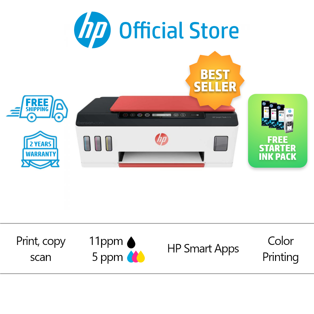 HP Smart Ink Tank (515/500/519) | A4 Color Printer | All in One Printer ...