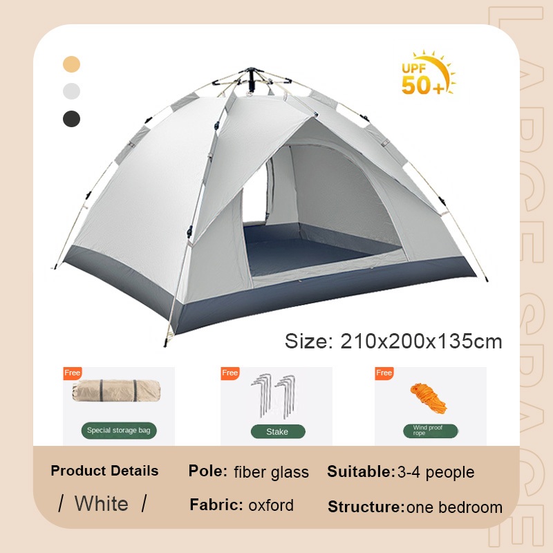 6-8 Person Family Tent Outdoor Tent For Camping Automatic Tent Quick ...