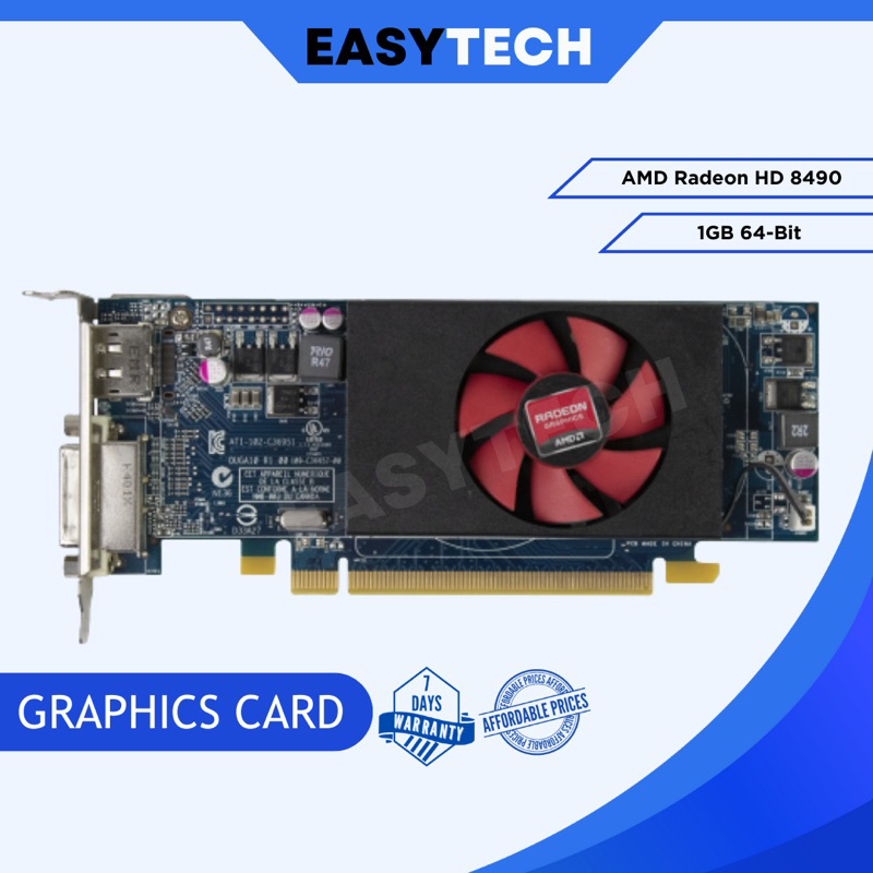 EASYTECH | AMD Radeon HD 8490 1GB 64-Bit DDR3 Directx 11 Graphics Card ...