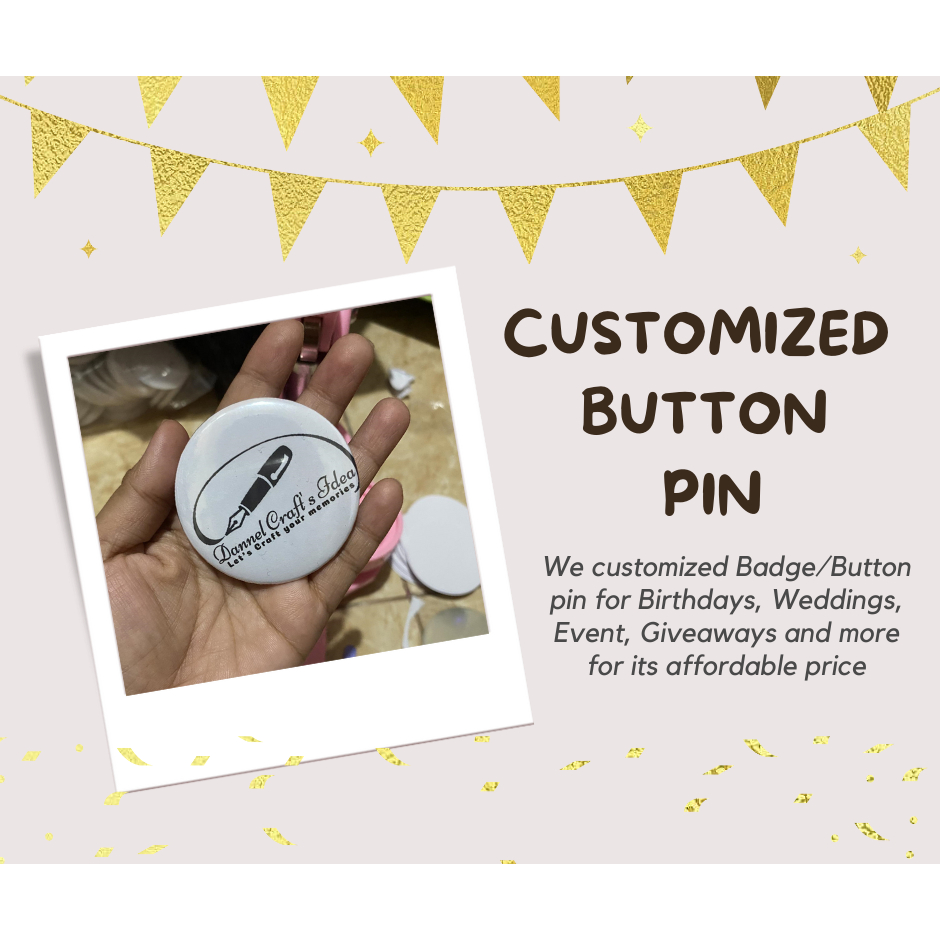 Customized Badge/Button Pin | Shopee Philippines