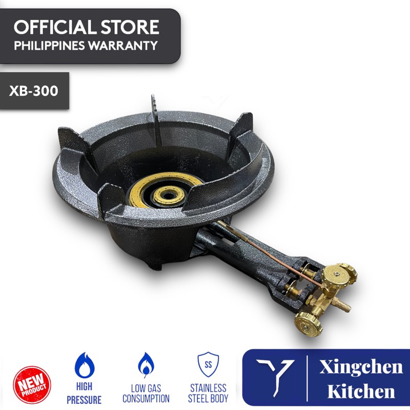 XB-10 High Pressure Gas Stove Heavy Duty Commercial WOK Double Burner ...