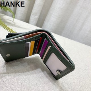 HANKE Short Slim Leather Wallet for Women with Cardslot Bifold Wallet ...