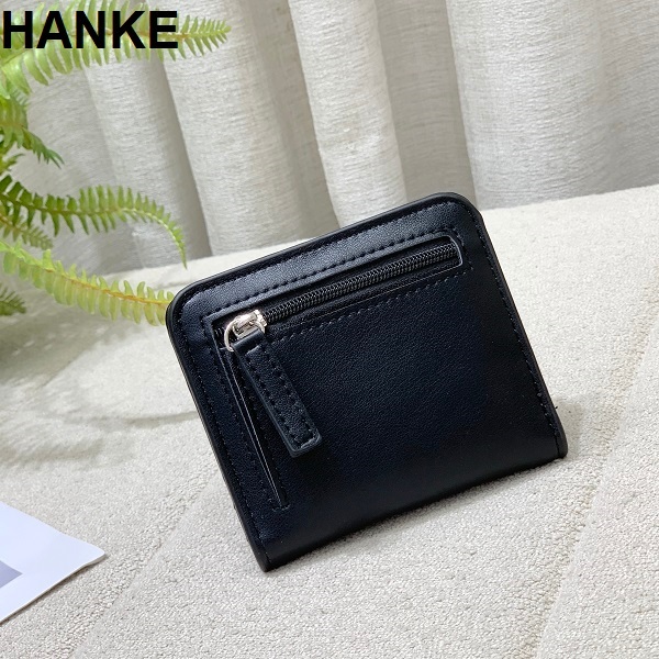 HANKE Short Slim Leather Wallet for Women with Cardslot Bifold Wallet ...
