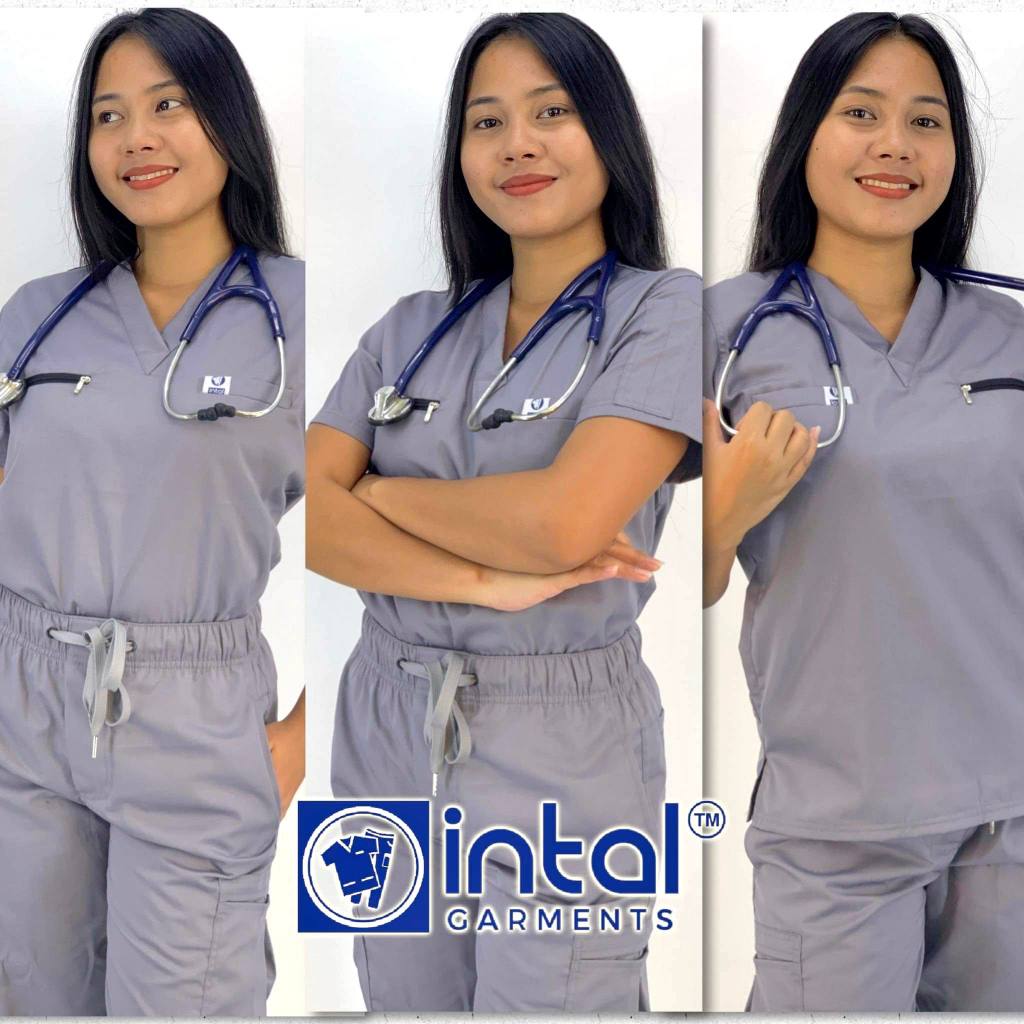 INTAL SCRUBSUIT 032 Elite MAPAGMAHAL V-Neck Zippered Chest Cargo ...