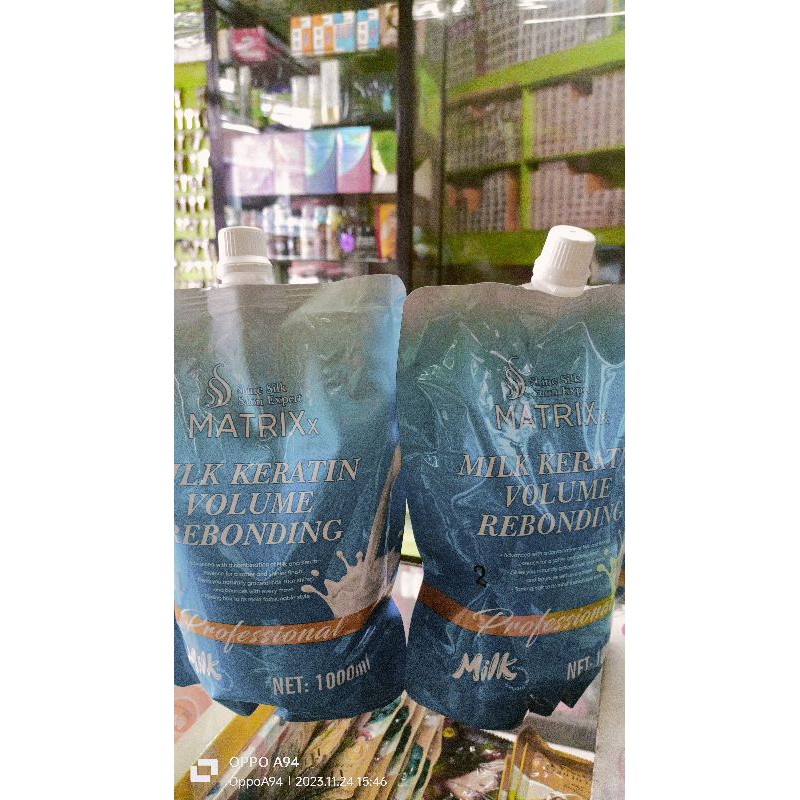 Matrix Milk Keratin rebonding set of 1&2 1000ml | Shopee Philippines