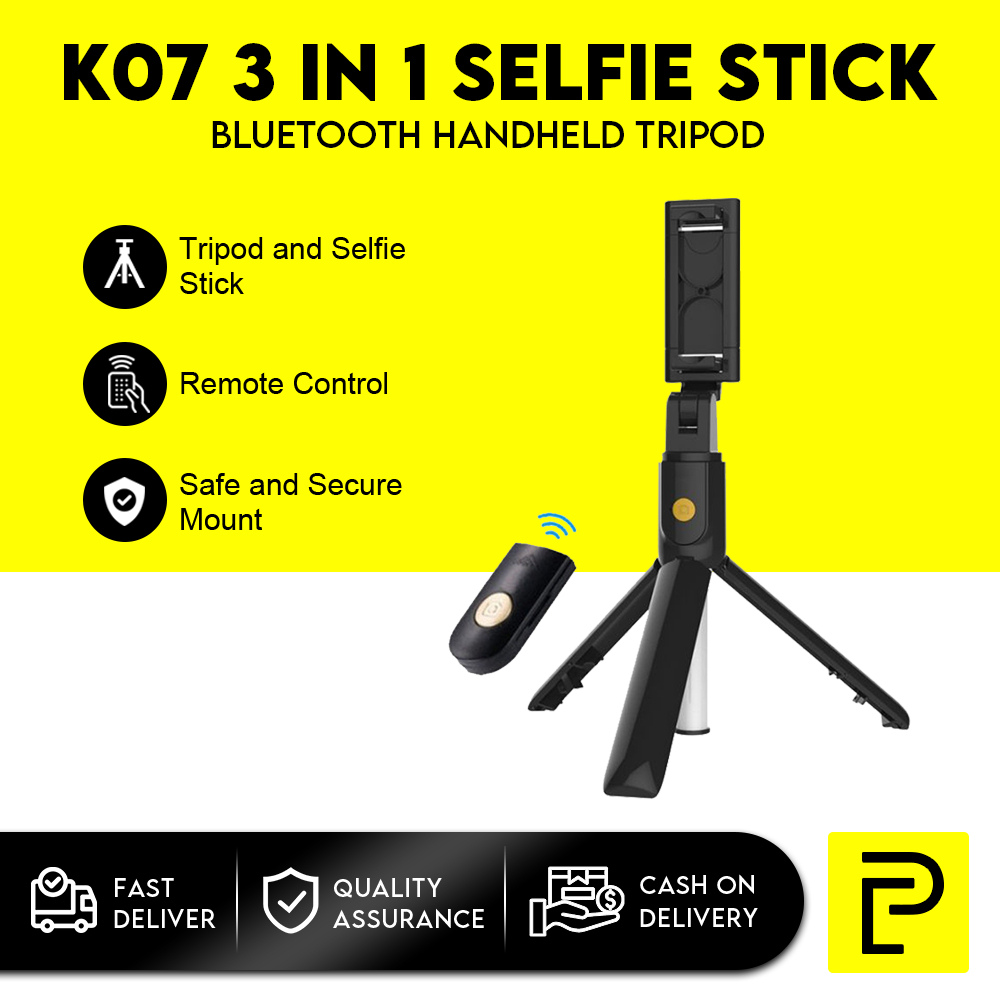 Popcorn 3 in 1 Wireless Bluetooth Foldable Handheld with Shutter Remote ...