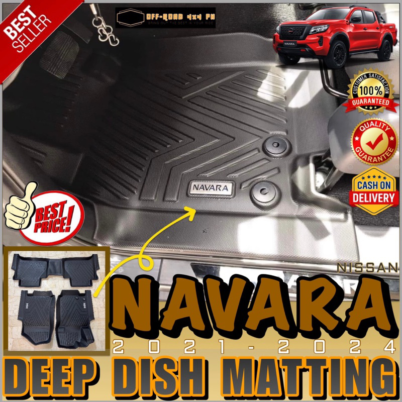 NISSAN NAVARA 2021-2024 DEEP DISH MATTING Calibre-X VL VE PRO4X (navara ...
