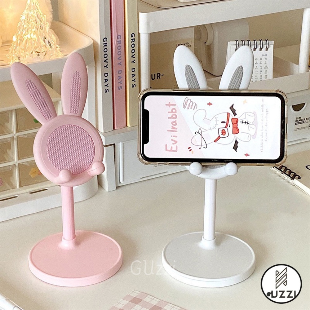 Phone Holder Table Stand Cute Bunny Desktop Phone Holder Adjustable ...