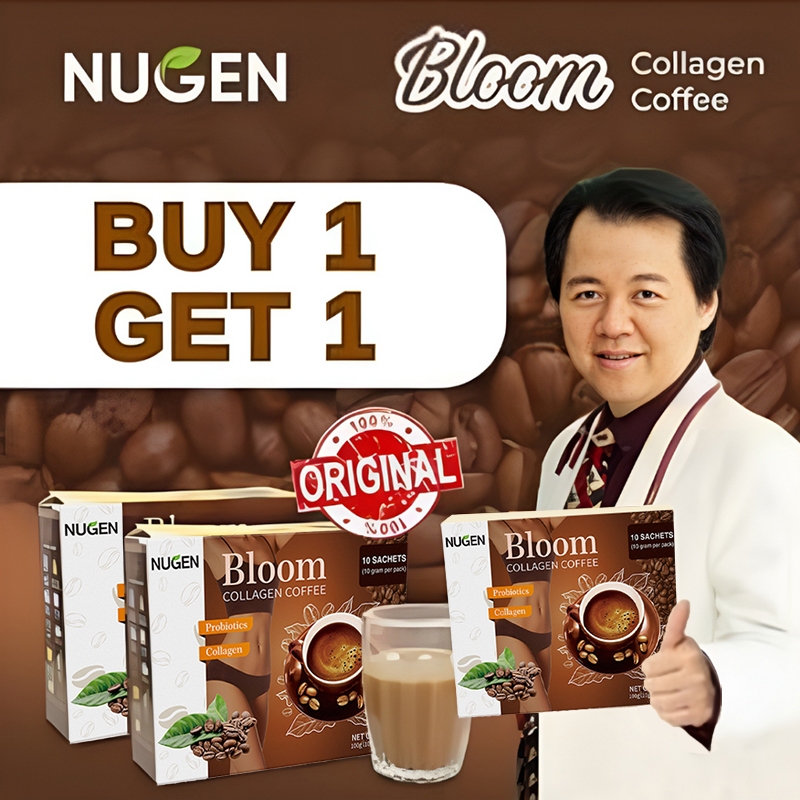 Nugen Bloom Collagen Coffee Original Rejuvenate Your Skin Body Detox ...