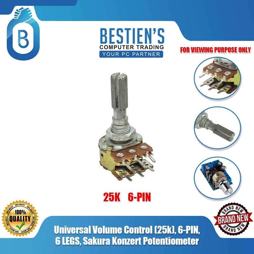 Universal Volume Control (25k), 6-PIN, 6 LEGS, Sakura Konzert ...